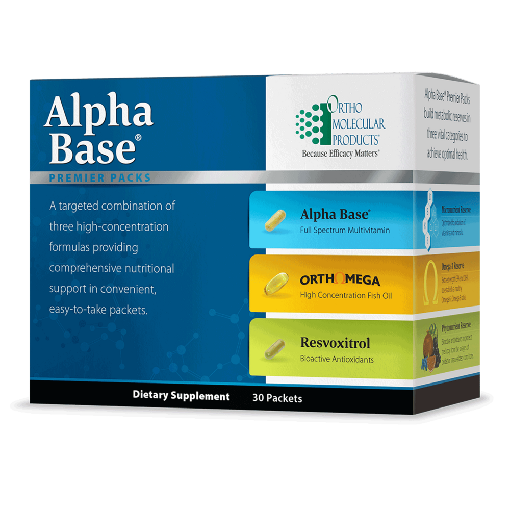 Orthomolecular Products Alpha Base Premier Packs – Daily Multivitamin ...